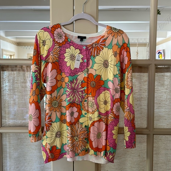 Talbots | Sweaters | Talbots Charming Floral Cardigan | Poshmark
